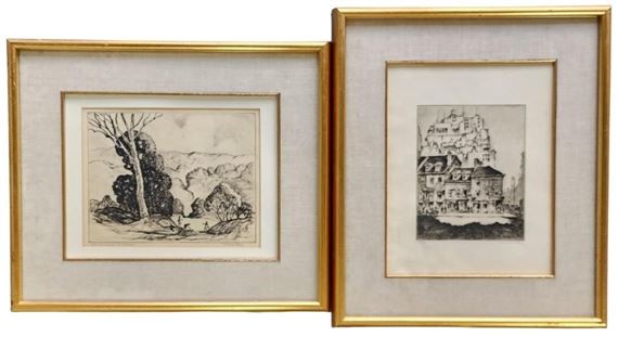 Frederick Polley | Two Frederick Polley Etchings (1950) | MutualArt