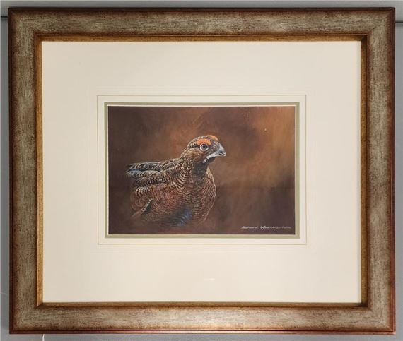 Richard Whittlestone | Richard Whittlestone 8x11 Oil Red Grouse | MutualArt
