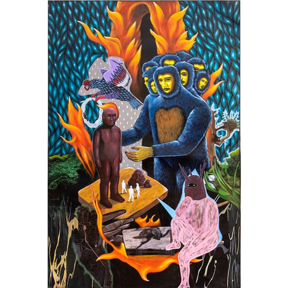 Rodel Tapaya | Ten Heads (2017) | MutualArt
