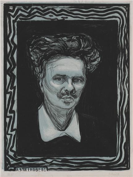 Edvard Munch | August Strindberg (1896) | MutualArt
