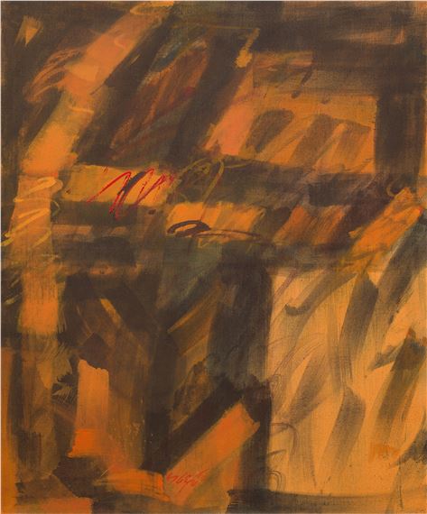Josef Mikl | Figur mit erhobenem Arm (1962 - 1963) | MutualArt