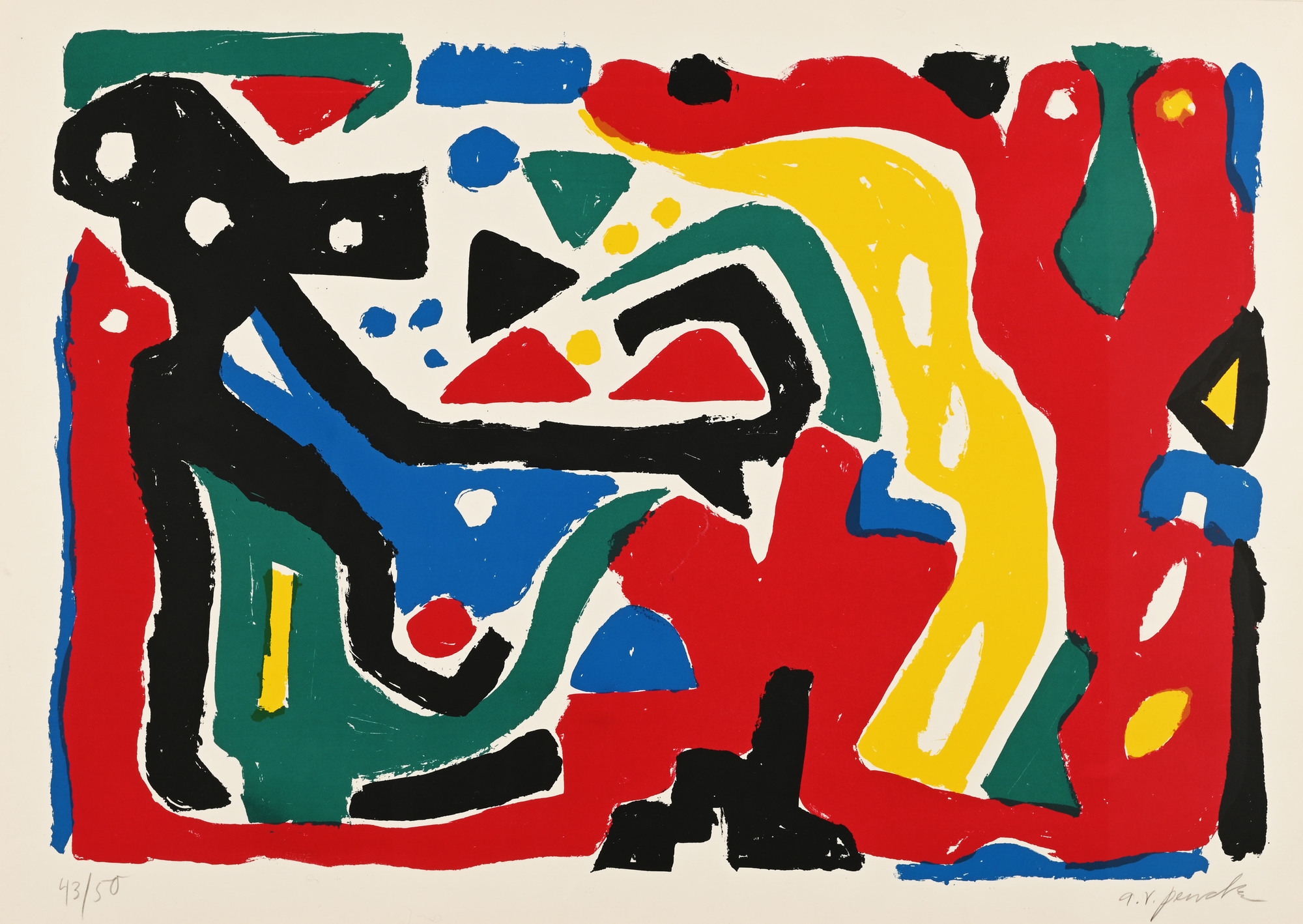A.R. Penck | The Weak Point (1983) | MutualArt