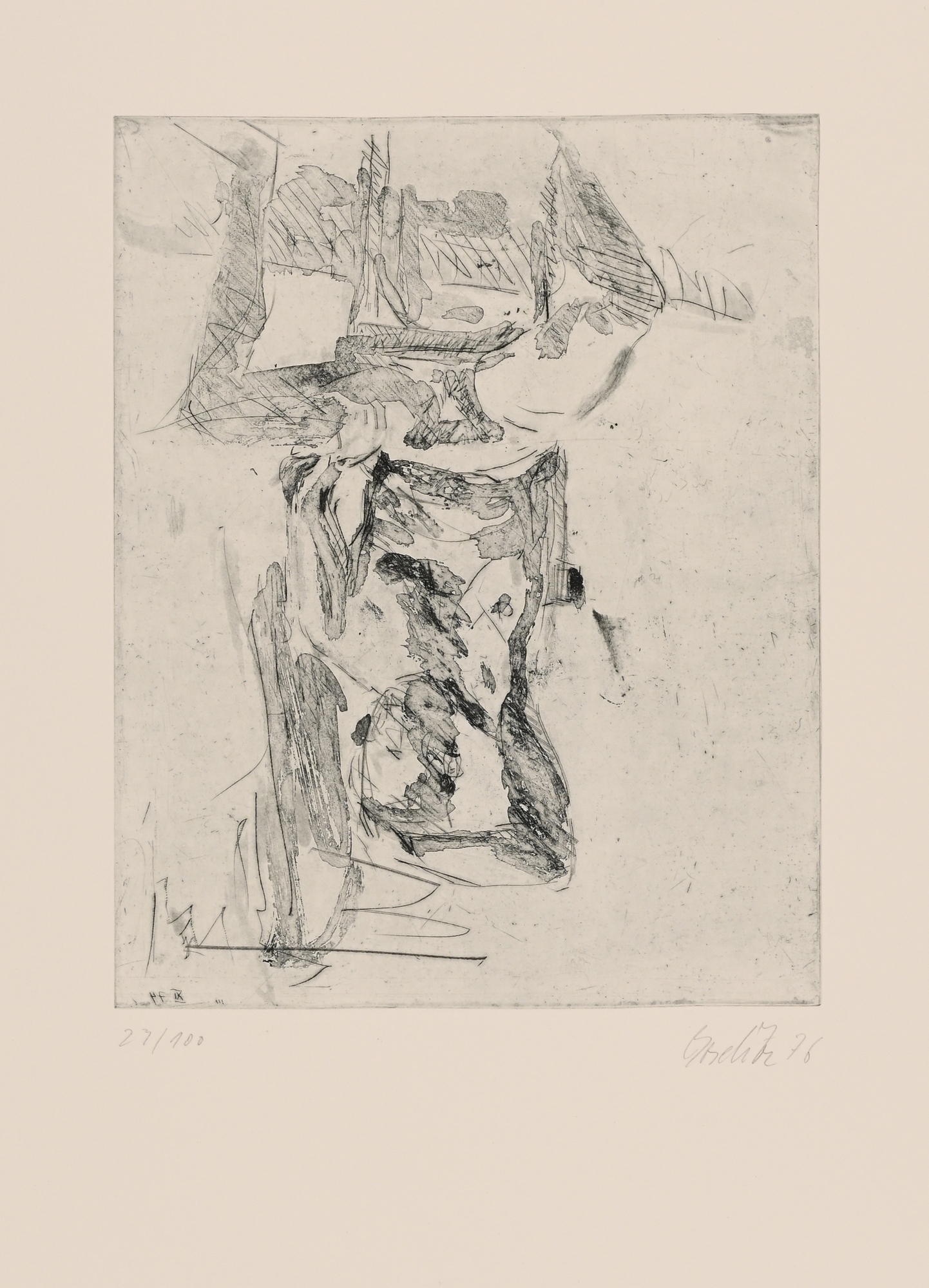 Georg Baselitz | Seated Male Nude (1976) | MutualArt