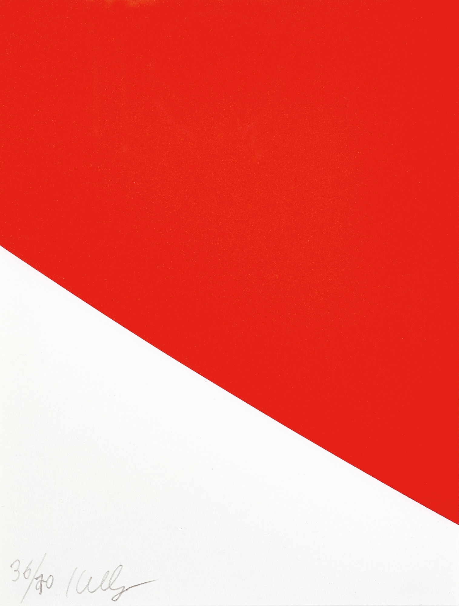 Ellsworth Kelly | Red Curve (1999) | MutualArt