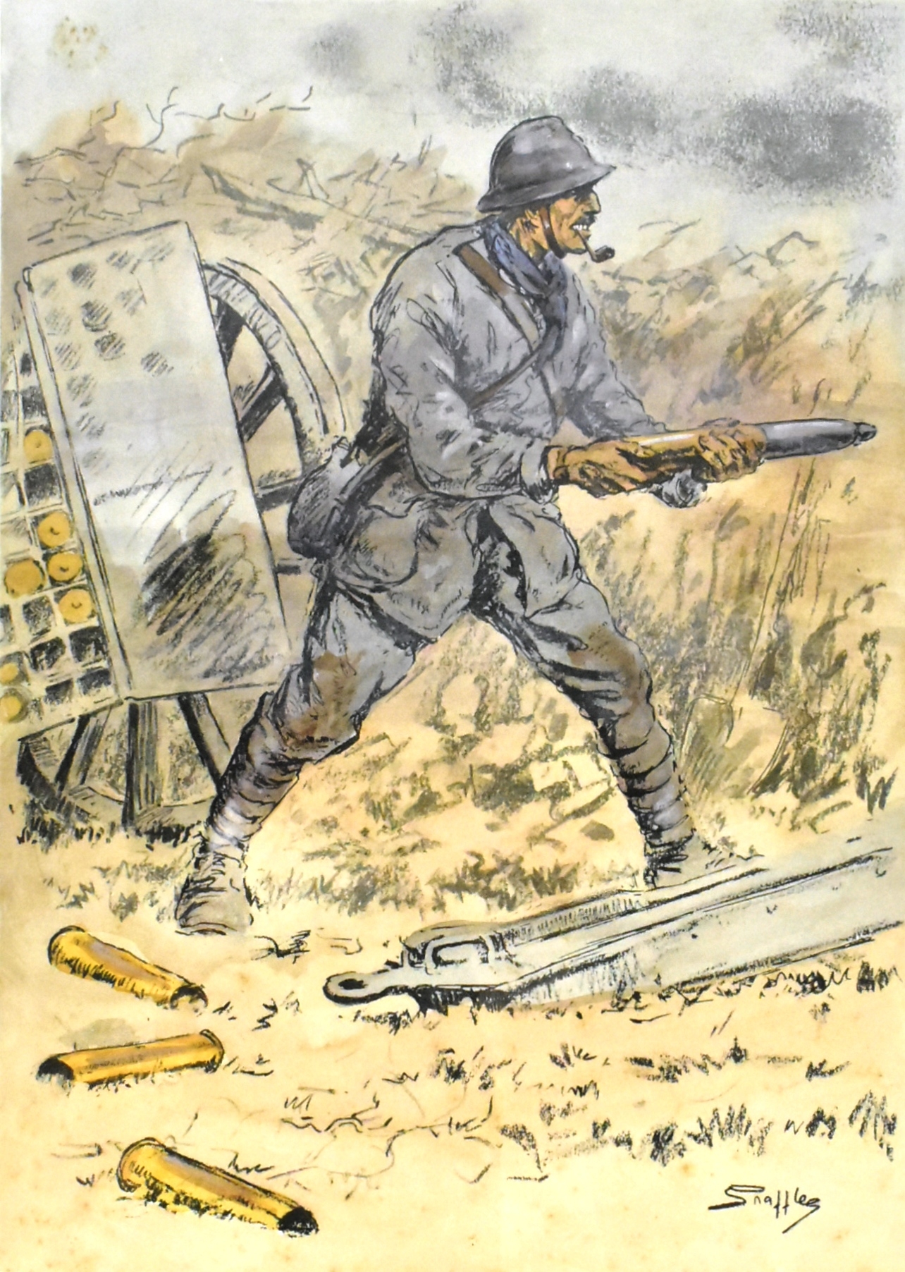 Charles Johnson Payne | SNAFFLES (1884-1967) - PRINT DEPICTING WW2 ...