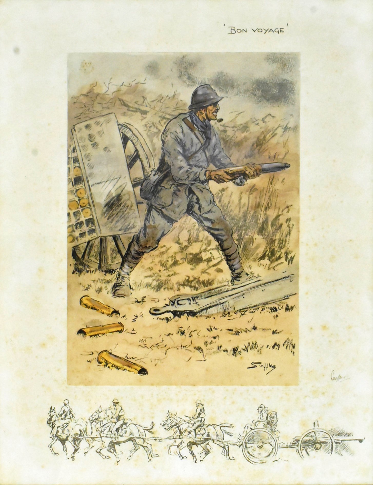 Charles Johnson Payne | SNAFFLES (1884-1967) - PRINT DEPICTING WW2 ...