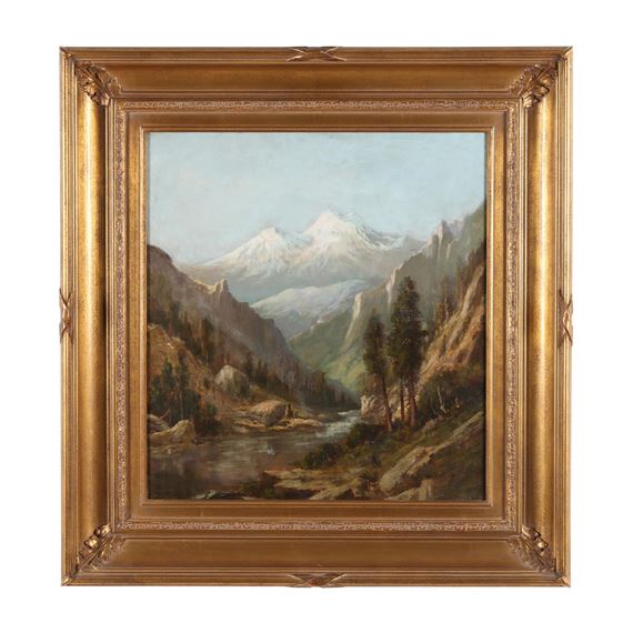 William Keith | A landscape with figures | MutualArt