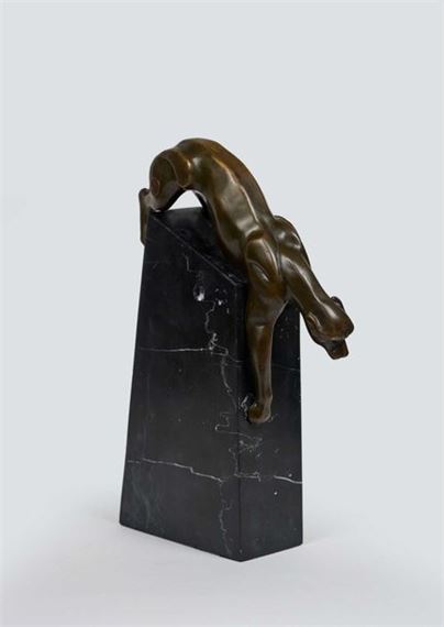 Michel Decoux | Panthère sur un rocher | MutualArt