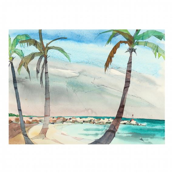Claude Howell | Palms, Lucayan Beach (1968) | MutualArt