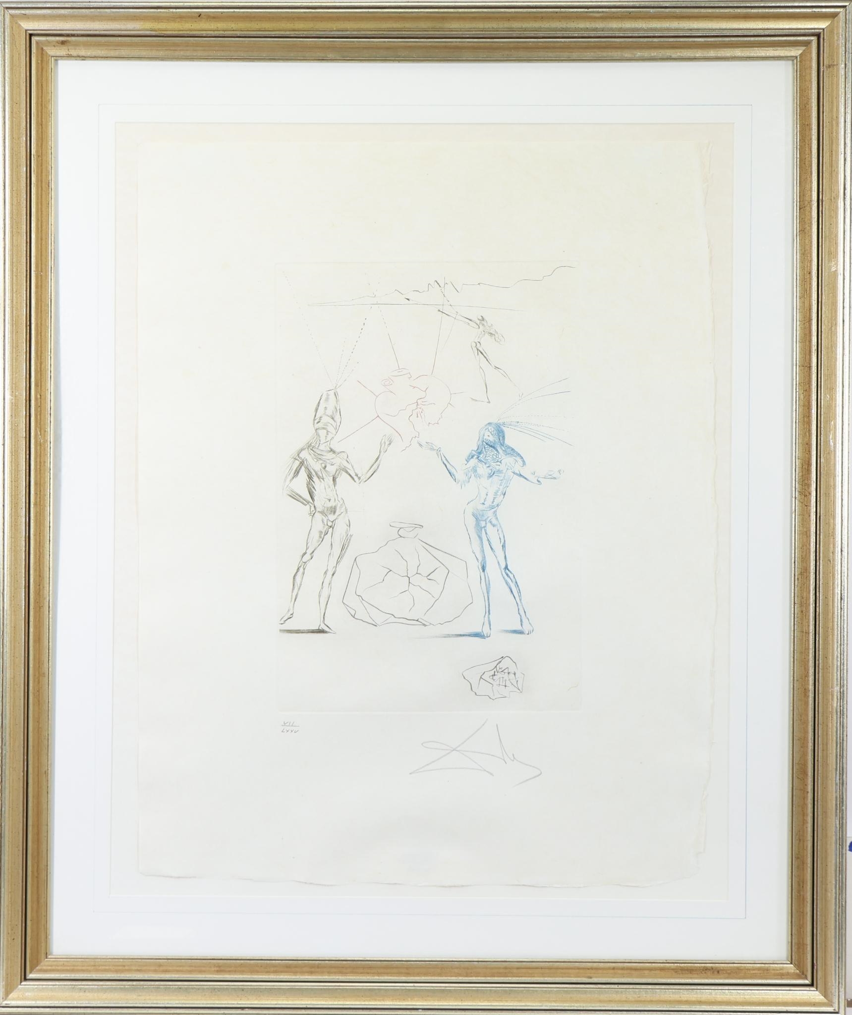 Salvador Dalí | Surreal scene of the lovers | MutualArt