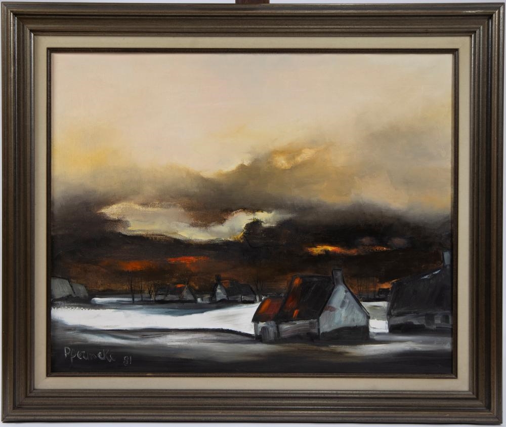 Paul Permeke | Paul PERMEKE (1918-1990), oil on canvas Landscape with ...