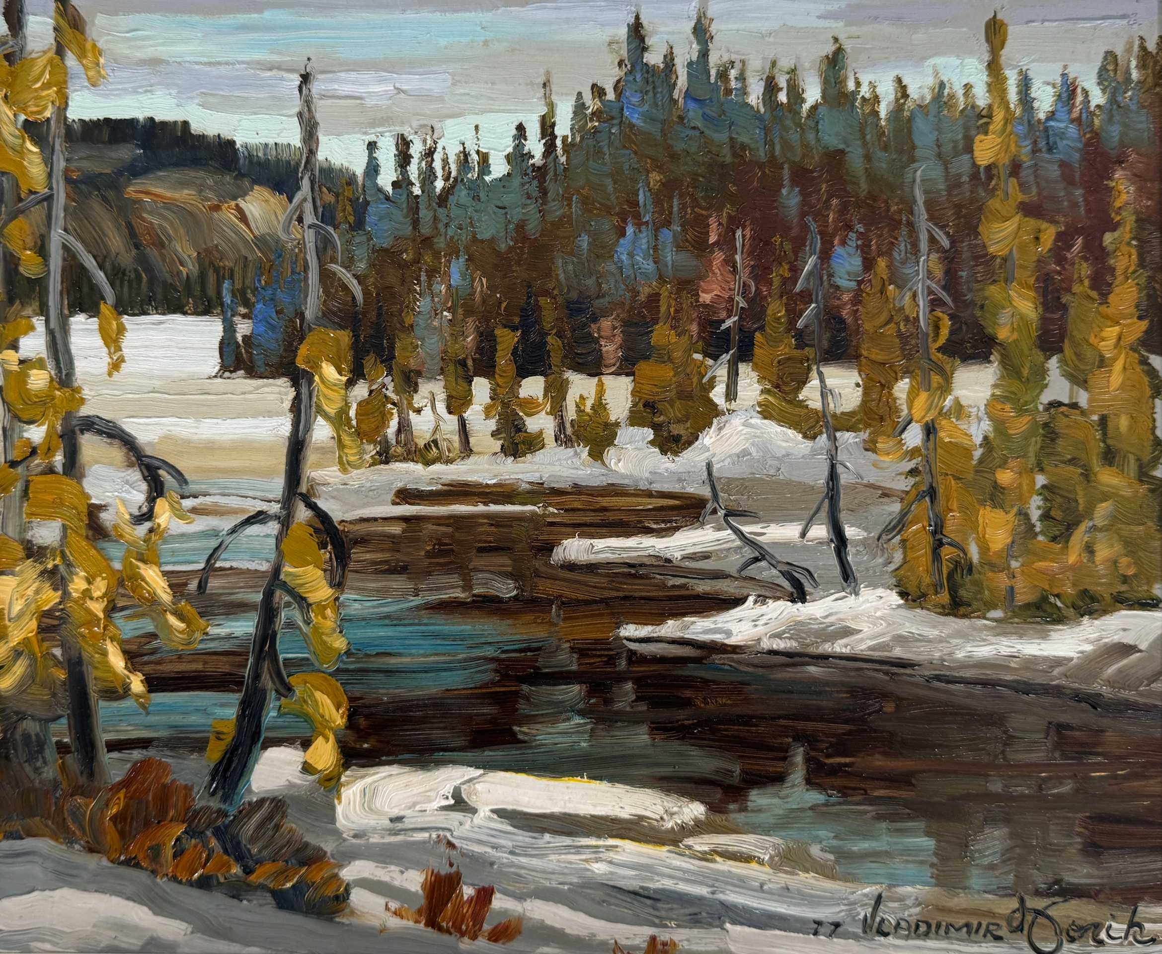 Vladimir Horik | Horik, Vladimir - Rivière à la fin de l'automne - 1977 ...