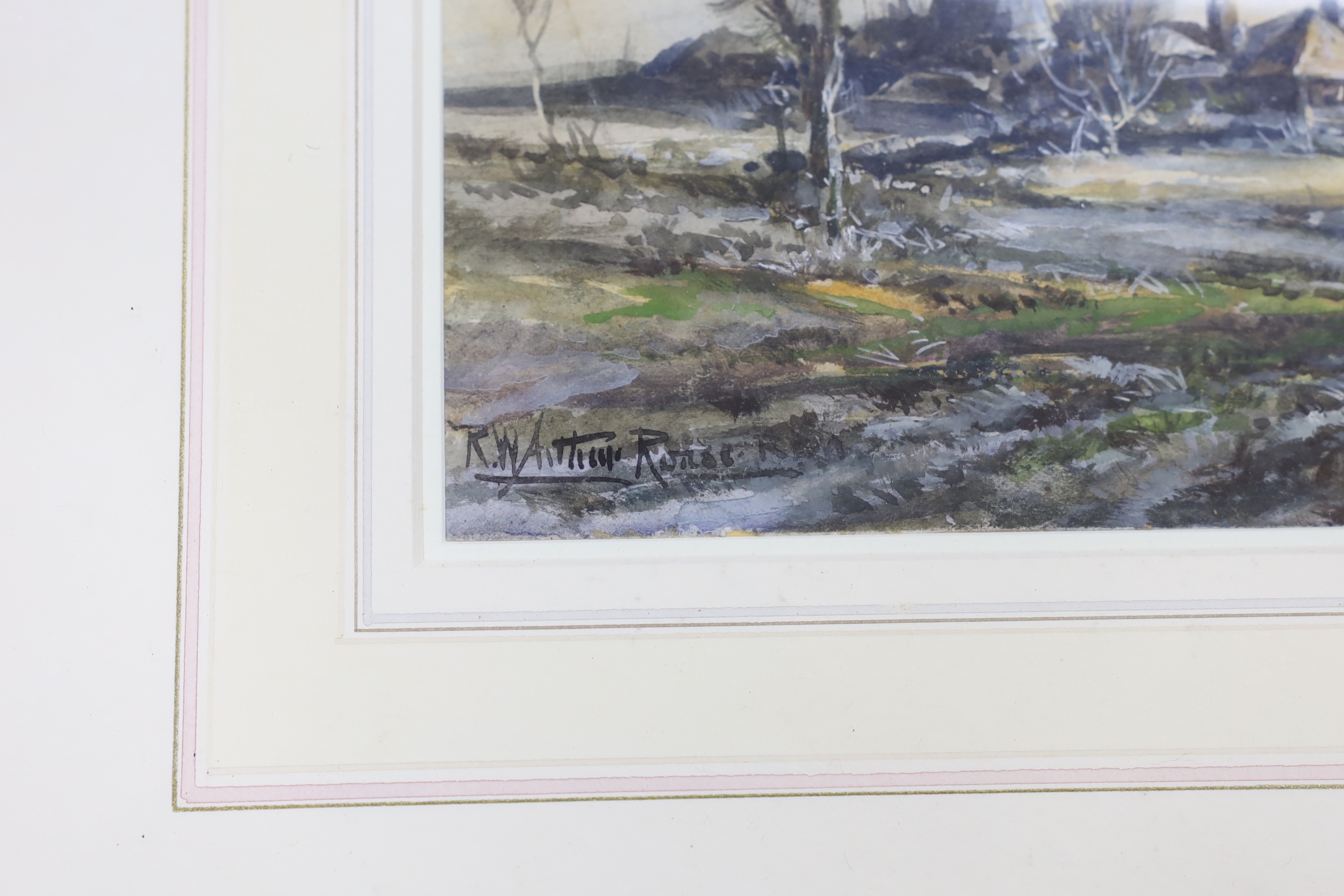 Robert William Arthur Rouse | Windmill in a winter landscape | MutualArt