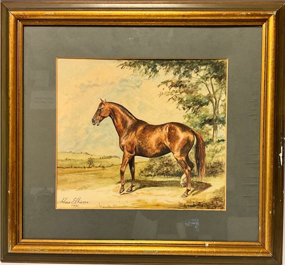 Alan Ellison | Horse in Landscape (1981) | MutualArt