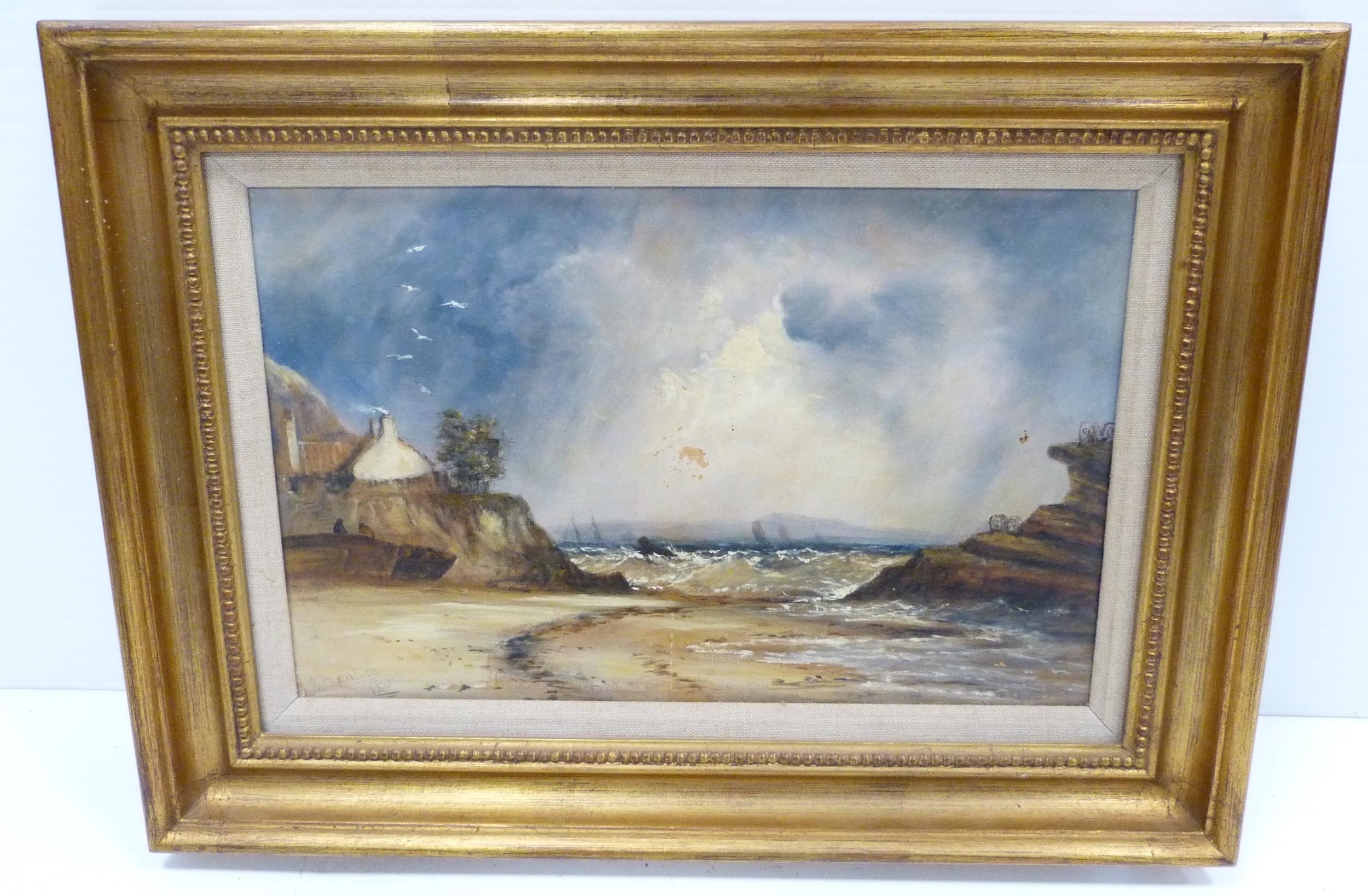 John R. Prentice | Low tide with sailing boats to the background, East ...