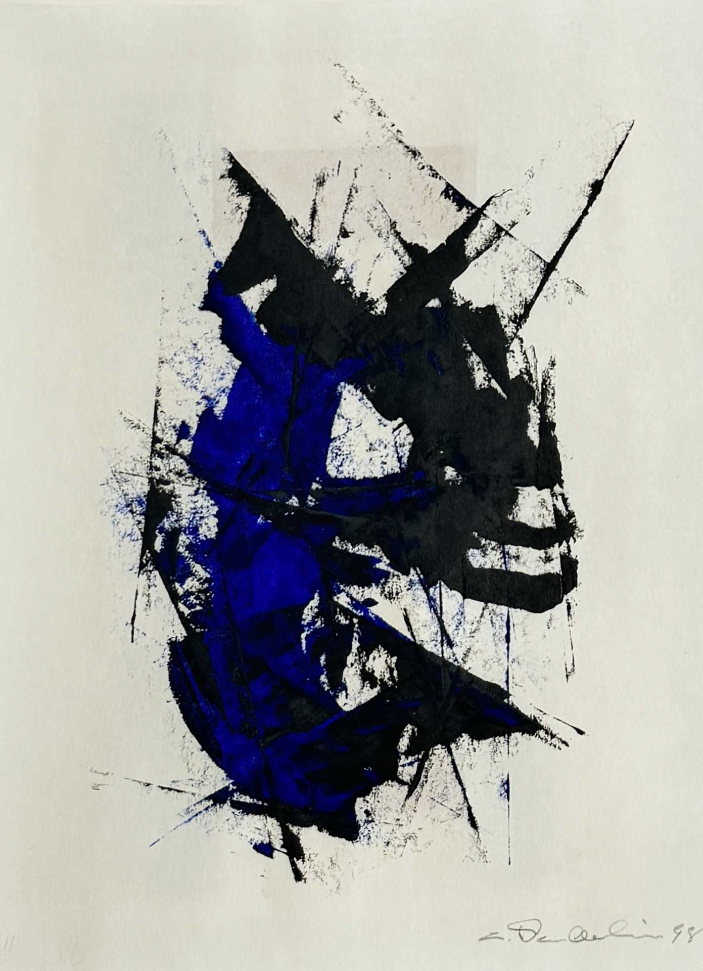 Charles Daudelin | Daudelin, Charles - Abstraction bleue et noire ...