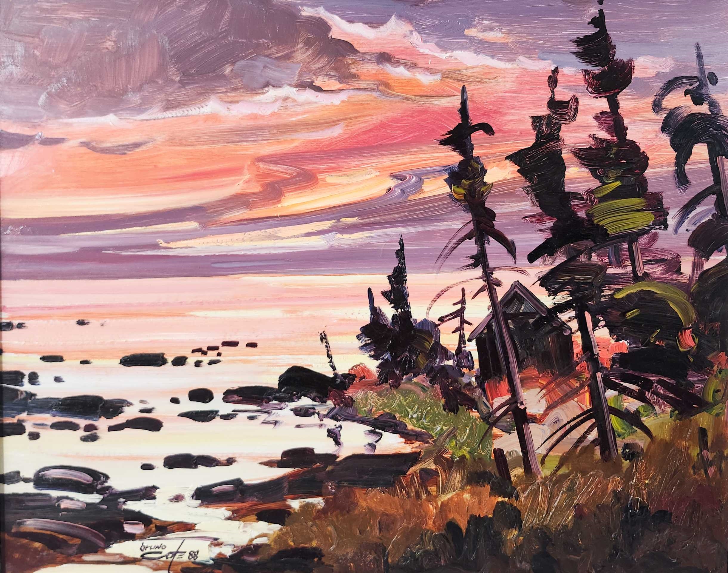 Bruno Côté | Côté, Bruno - Port au saumon - 1988 (1988) | MutualArt