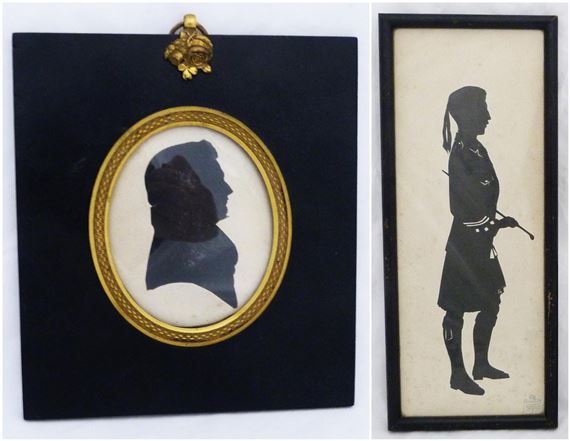 William James Hubard | Regency cut silhouette portrait depicting James ...