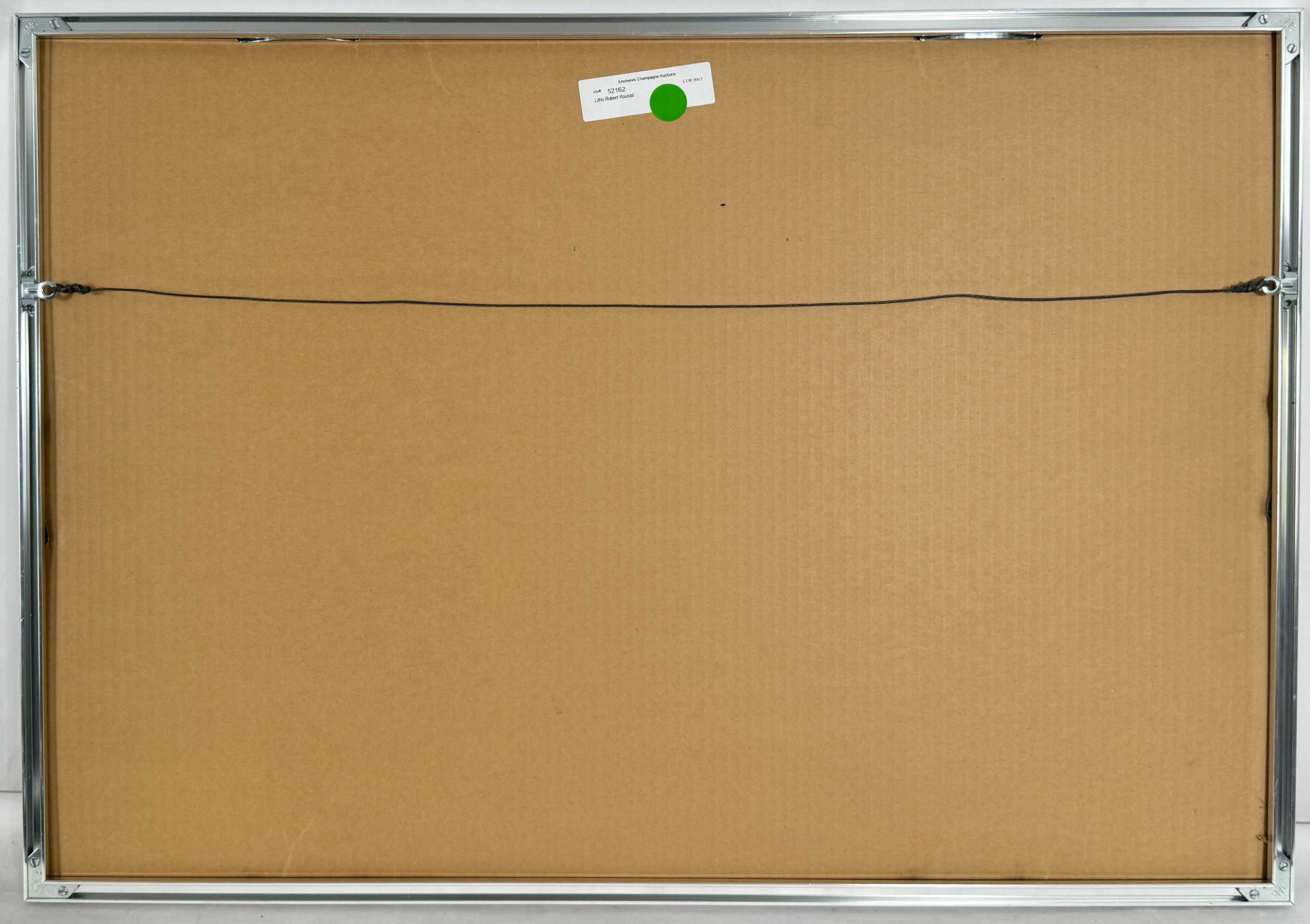 Robert Roussil | Roussil, Robert - Figure sur fond violet à pois noirs ...