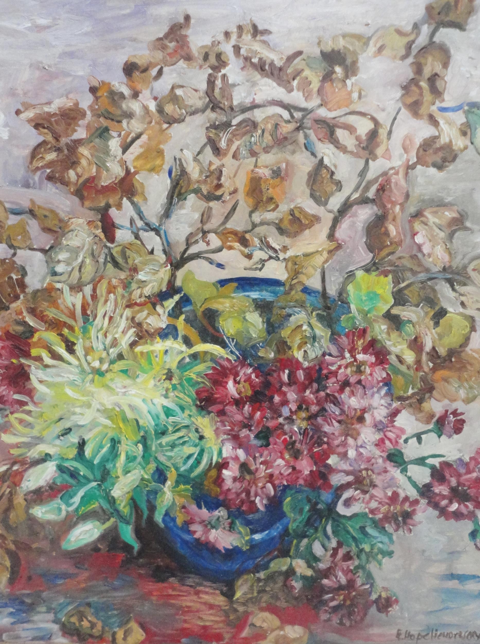 Eleanor Hope Henderson | Unarranged Flowers in a Bucket, still life ...