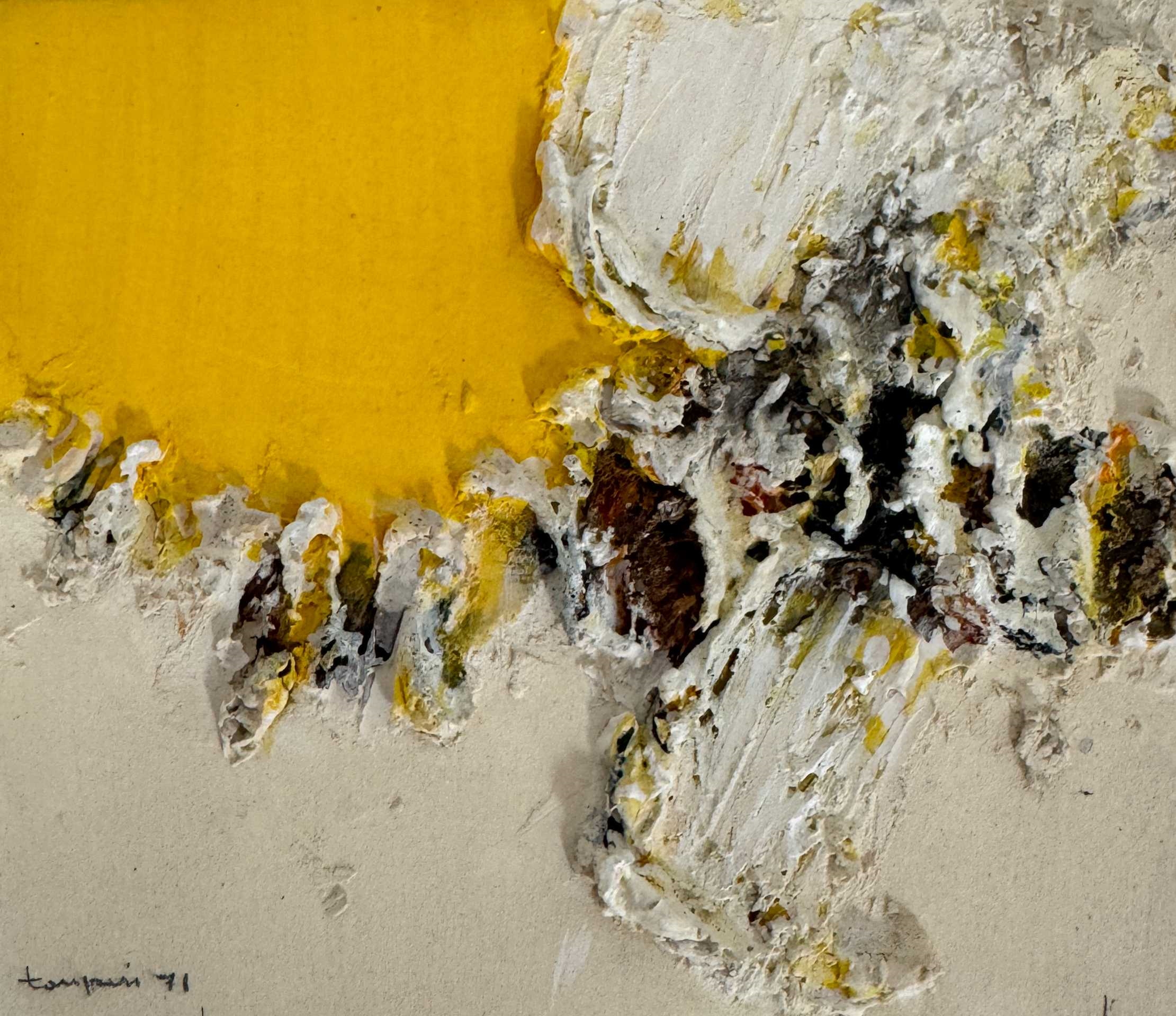 Fernand Toupin | Toupin, Fernand - Abstraction en jaune - 1971 (1971 ...