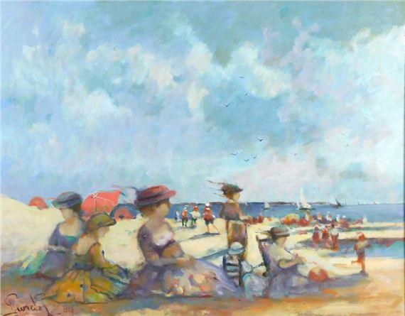 Donald Roy Purdy | Family at the Beach (2004) | MutualArt