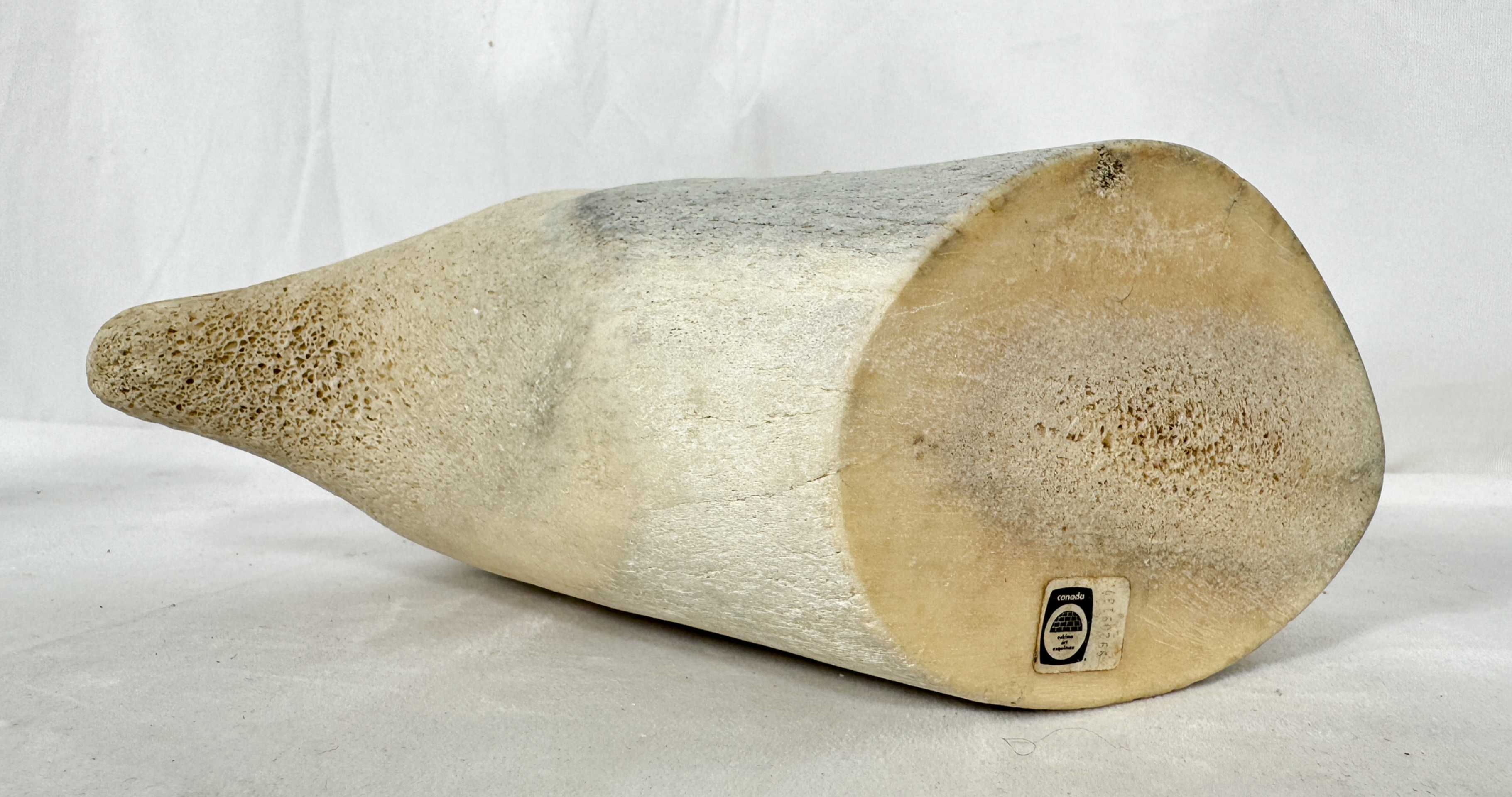 Inuit School, 20th century | Inuit bone bear head carving - c1970 ...