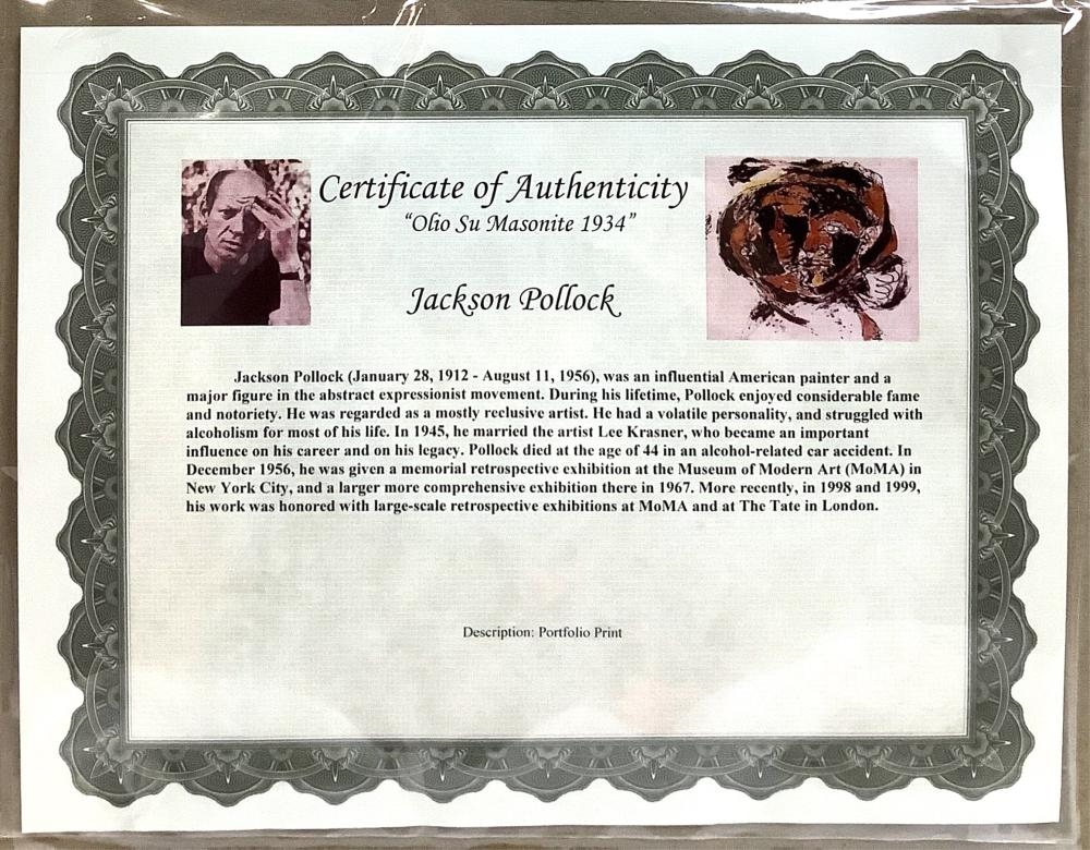 Jackson Pollock | Jason Pollock Print On Paper (1934) | MutualArt