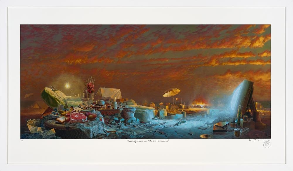 Tim Storrier | Evening Program (Pastoral Domestic) | MutualArt