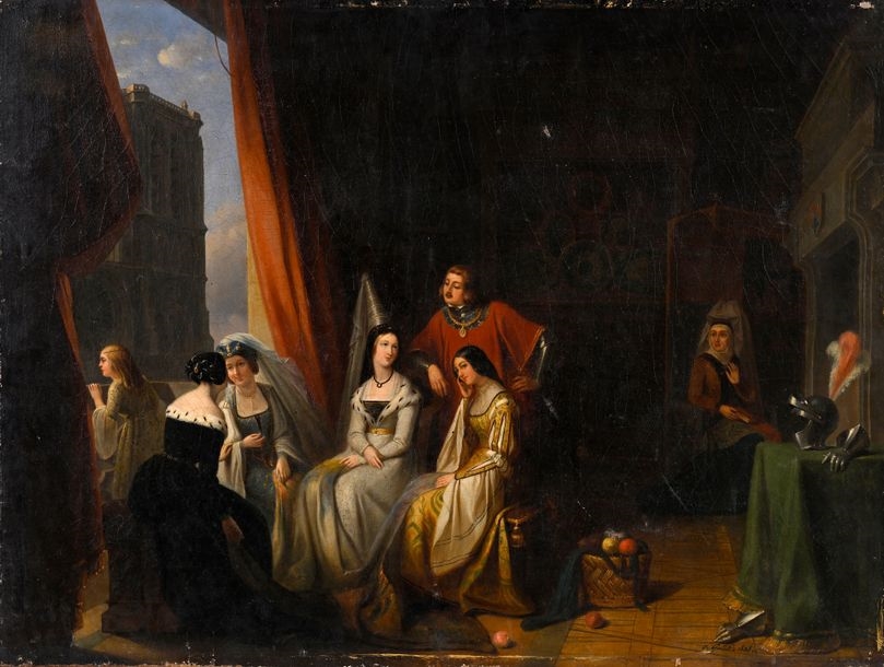 Charlemagne-Oscar Guet | Phébus chez Madame Aloise de Gondelaurier ...