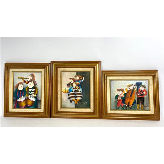 Joyce Roybal | 3pcs Joyce Roybal Paintings on Canvas (18) | MutualArt