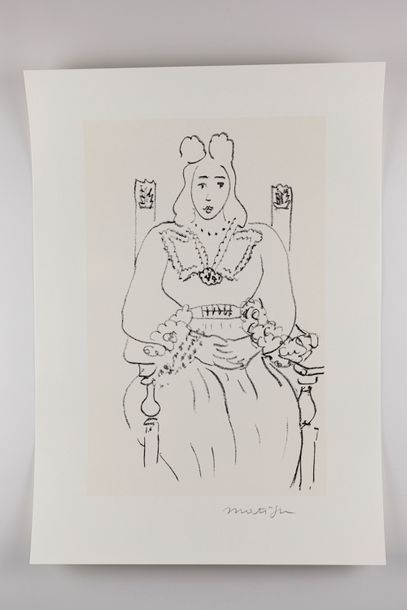 Henri Matisse | Seated Woman, 1943 Reproduced in lithographic print on ...