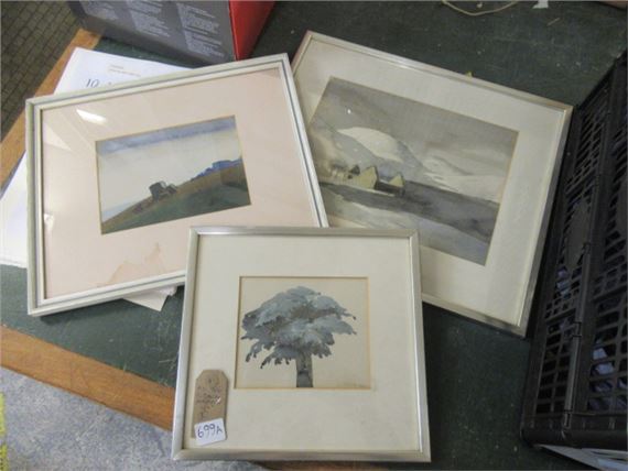 David Anderson | THREE DAVID ANDERSON WATERCOLOURS | MutualArt