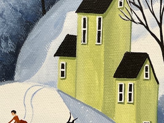 Debbie Criswell | Debbie Criswell Oil Painting. The New Sled | MutualArt