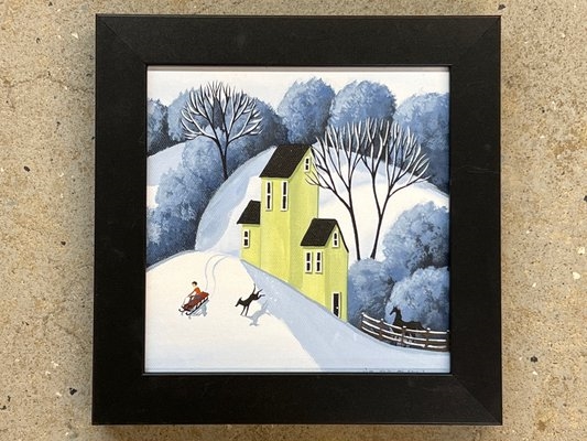 Debbie Criswell | Debbie Criswell Oil Painting. The New Sled | MutualArt