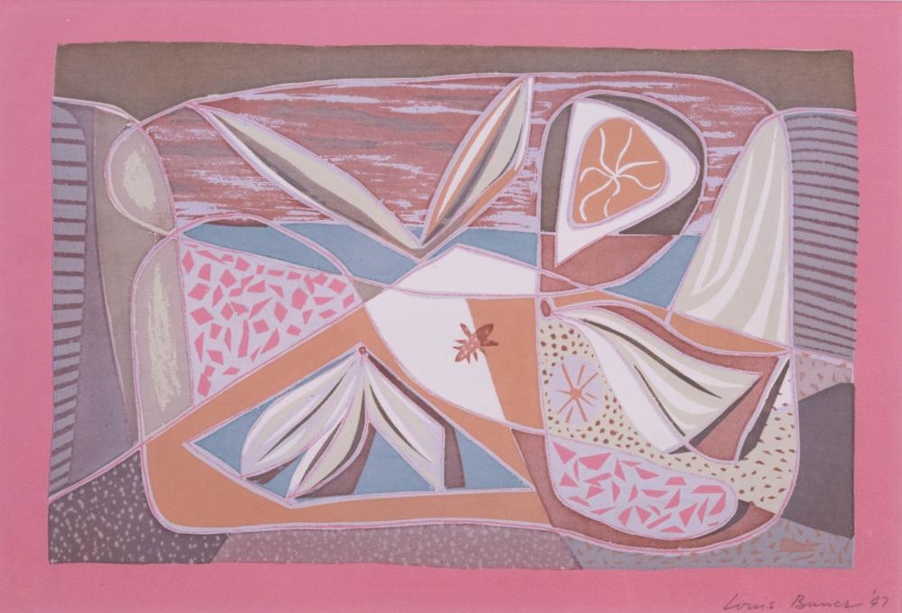 Louis Bunce | LOUIS D. BUNCE SILKSCREEN (1947) | MutualArt