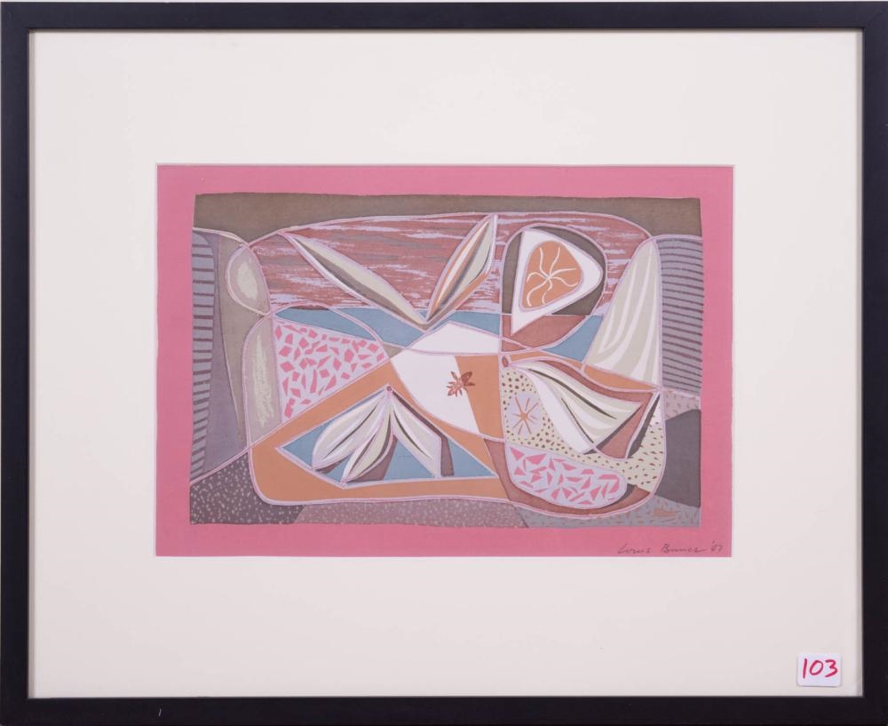 Louis Bunce | LOUIS D. BUNCE SILKSCREEN (1947) | MutualArt