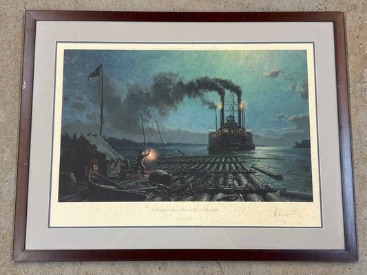 John Stobart | John Stobart Signed Print. Moonlight Encounter on The ...
