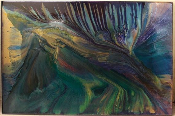 Elan Vital | abstract expressionist composition | MutualArt