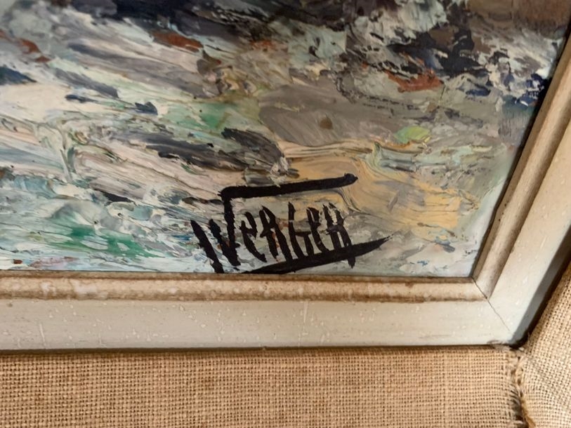 Luc Verger | Caravan in the snow | MutualArt