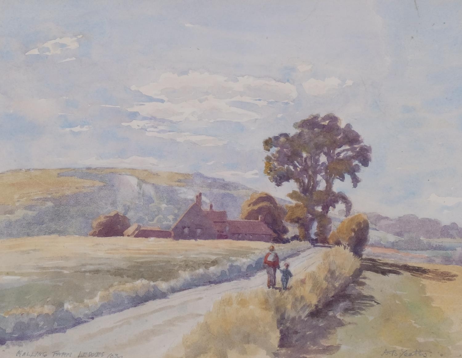 Alfred Bowman Yeates | Malling Farm Lewes 1930 (1930) | MutualArt