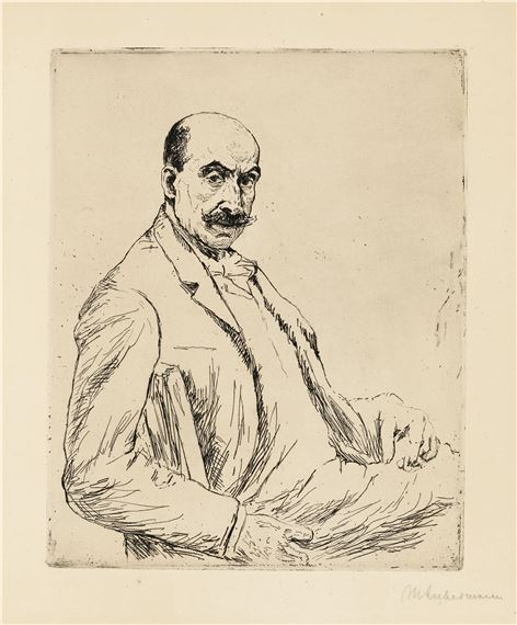 Max Liebermann | 2 works: The Jewish street in Amsterdam; Carts trade ...