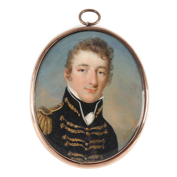 Ludwig Rullmann | Miniature Portrait of an Officer | MutualArt
