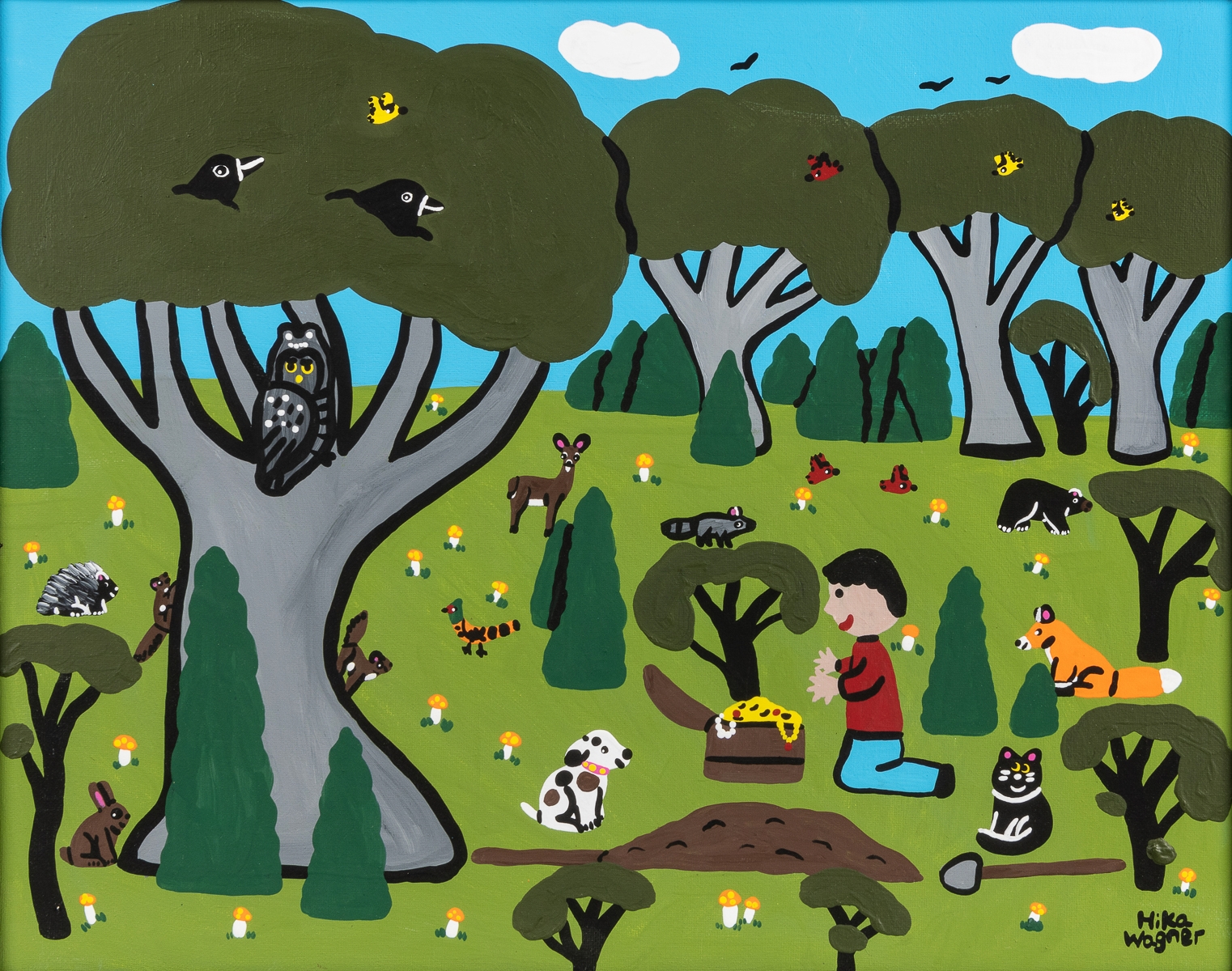 Hika Wagner | Finding the Oak Island Treasure 2022 Acrylic on canvas (2022) | MutualArt