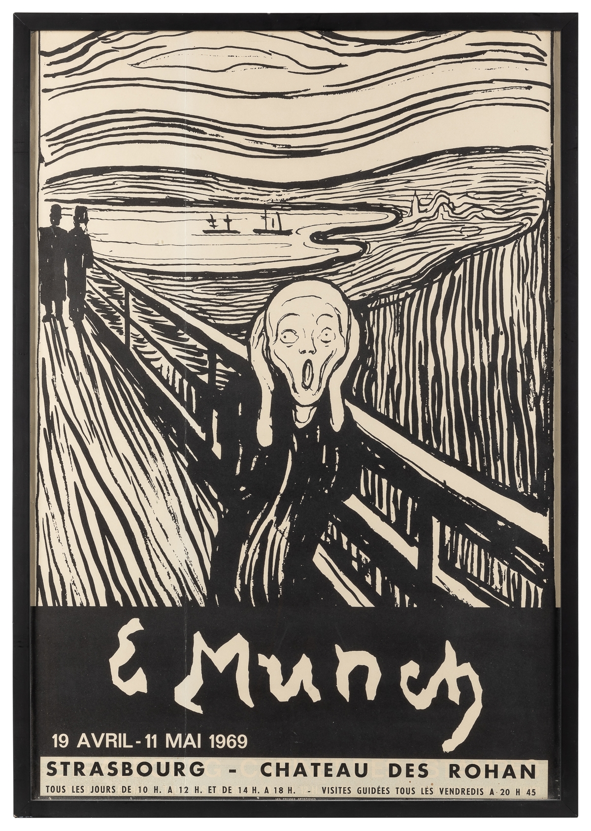 Edvard Munch | E Munch (The Scream) 1969 exhibition poster, Strasbourg ...