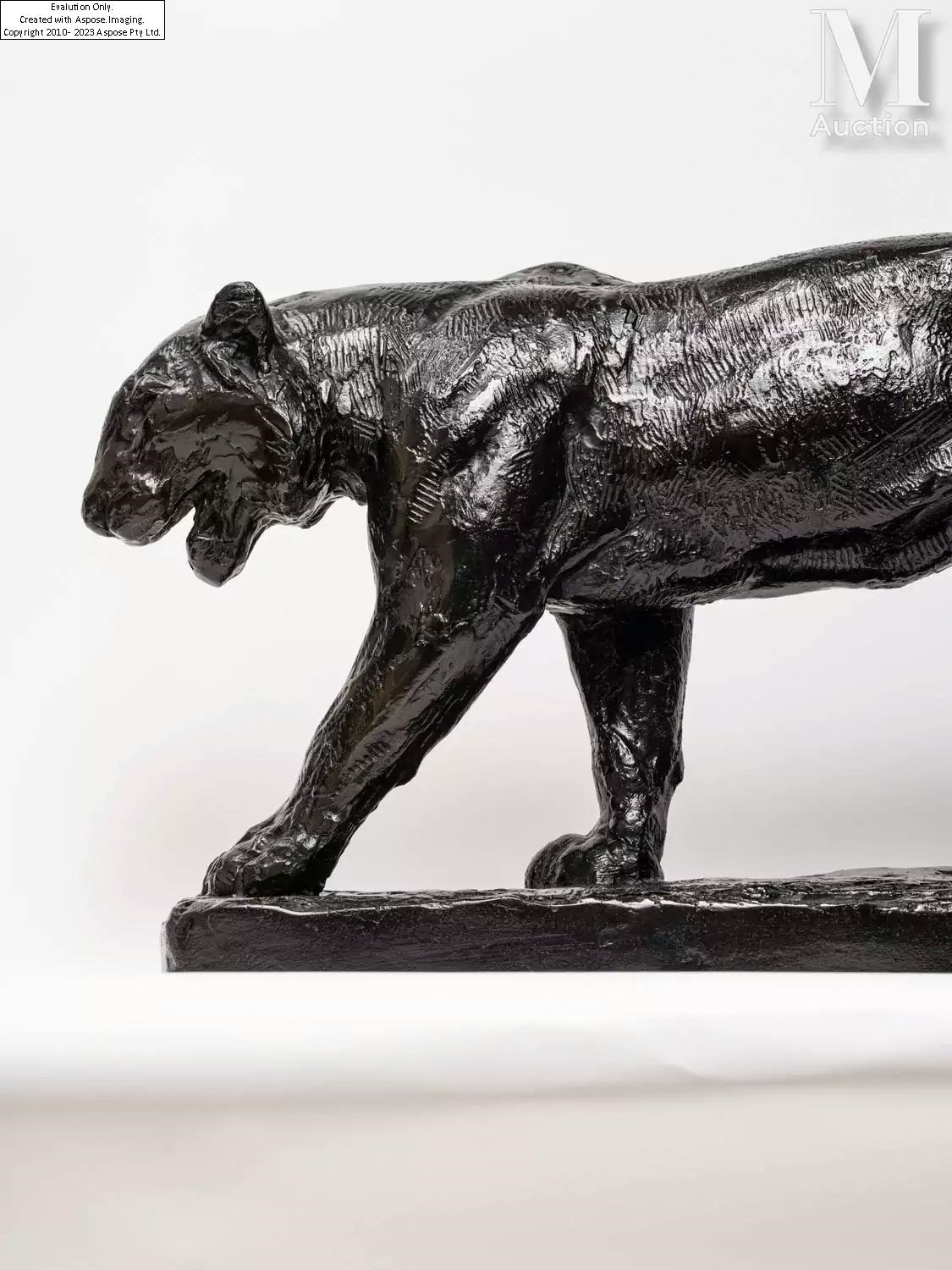 Roger Godchaux | Tigresse marchant (1931) | MutualArt