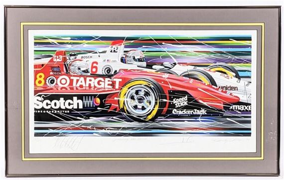 Randy Owens | Michael / Mario Andretti Passing The Torch Print | MutualArt