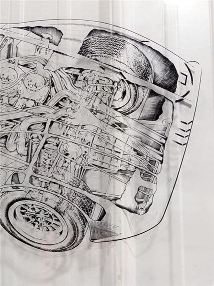 James Allington | Ford GT40 MK IV Cutaway Drawing by James Allington ...