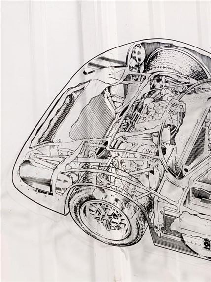 James Allington | Ford GT40 MK IV Cutaway Drawing by James Allington ...