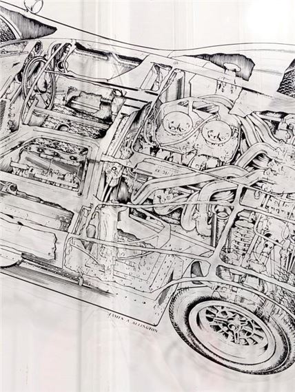 James Allington | Ford GT40 MK IV Cutaway Drawing by James Allington ...